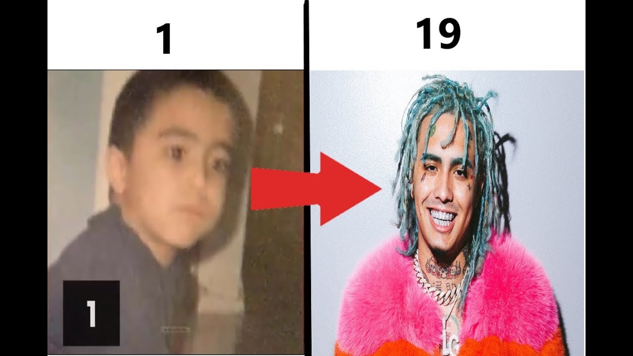 Lil pump transformation from 1 y.o to 19 y.o - YouTube