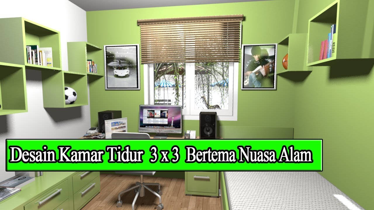 Make over kamar tidur 3x3 Bertema Nuasa Alam Terbaru 2019 - YouTube