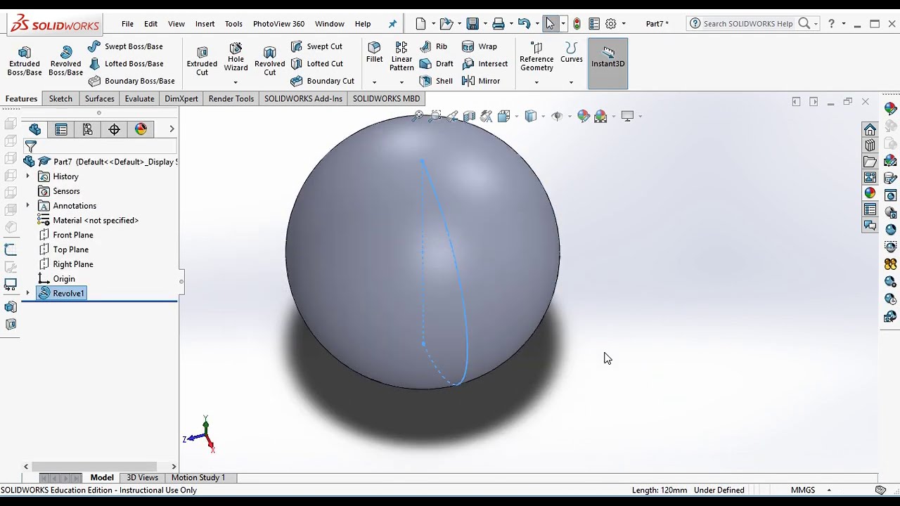 Modelling a sphere - YouTube