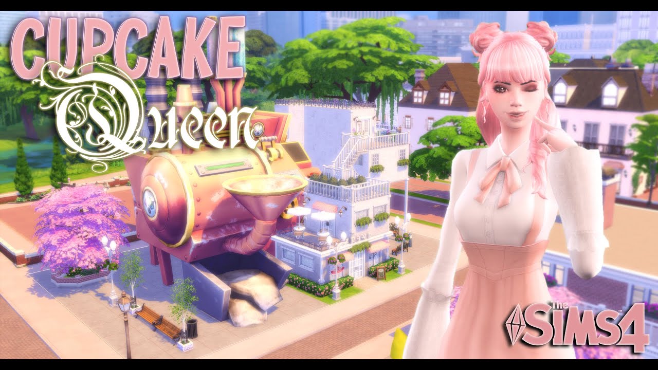 I MADE A CUPCAKE FACTORY HOUSE IN THE SIMS 4 | Cupcake Queen 🧁 | Stop ...