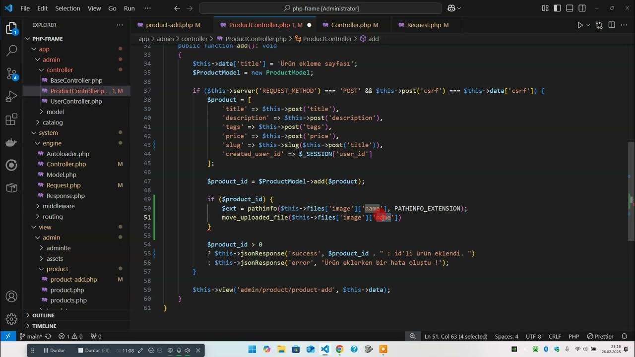 PHP 8.3 ile Resim Yükleme | Upload Sınıfı ile Kolay Dosya Yükleme #php #opensource - YouTube