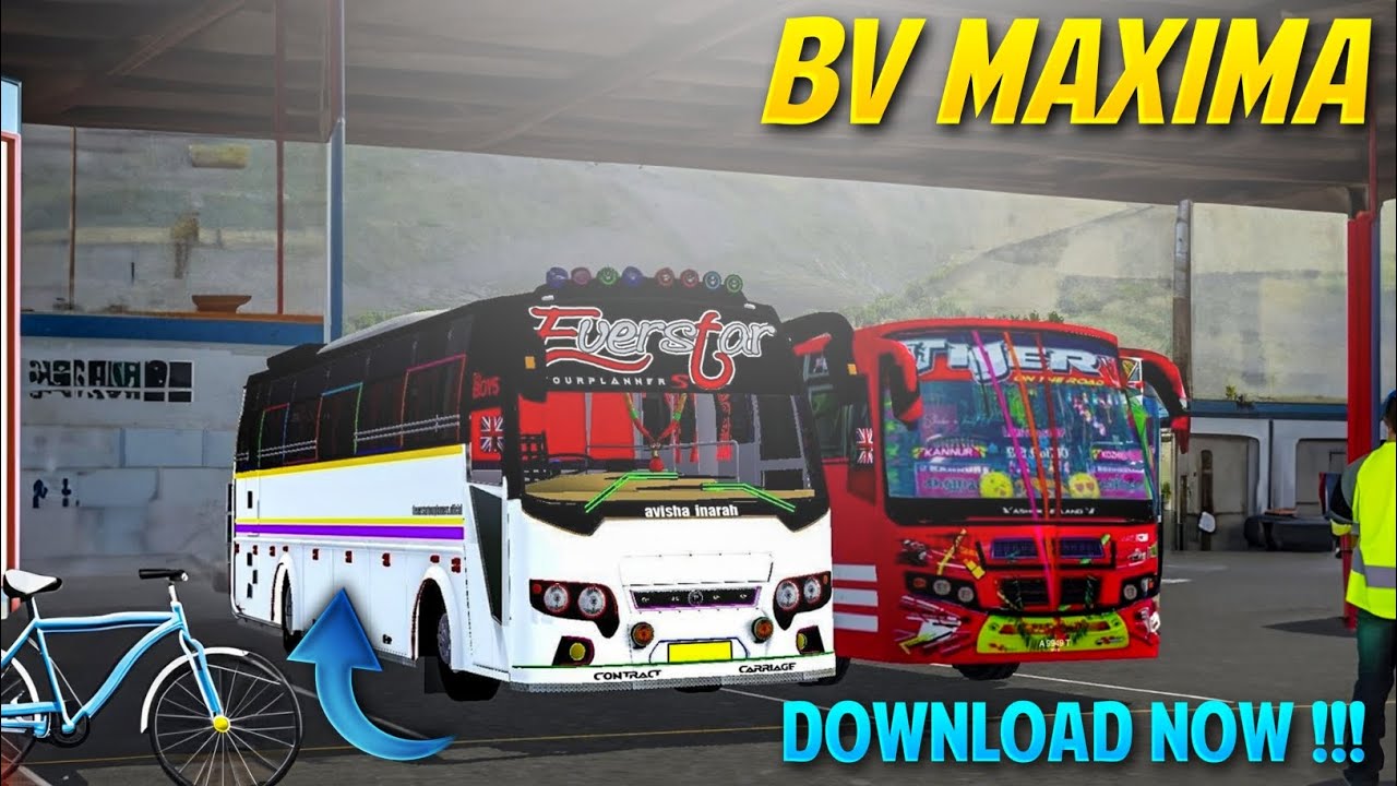 🔥 BV MAXIMA BUS MOD BUSSID ⚡ (ETS2 GRAPHICS) - YouTube