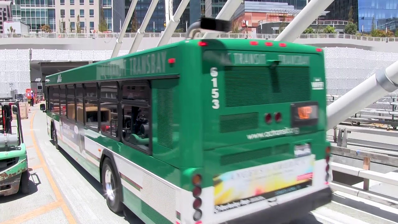 AC Transit Bus on Bus Deck - YouTube