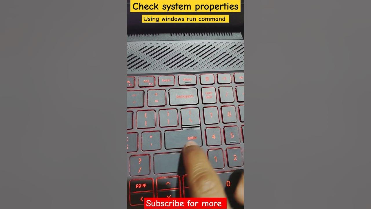 Laptop system properties | Check laptop properties in one click | # ...