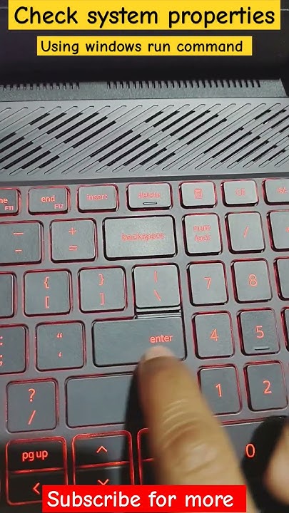 Laptop system properties | Check laptop properties in one click | # ...