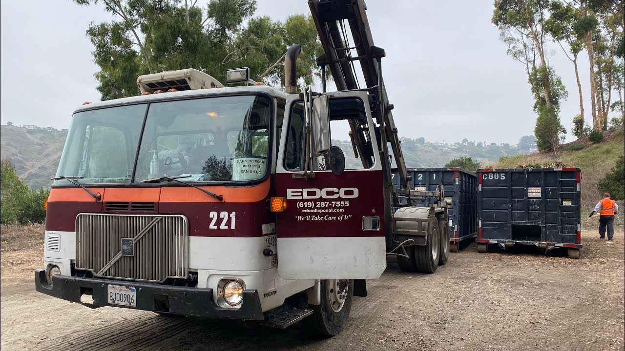 Edco disposal, repainted, daily disposal, Volvo diesel rolloff truck ...