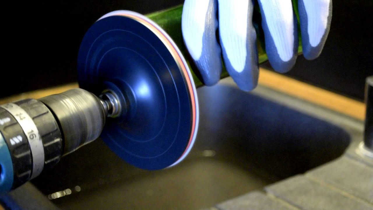 C&C Bottle Cutter : Sanding disk - YouTube