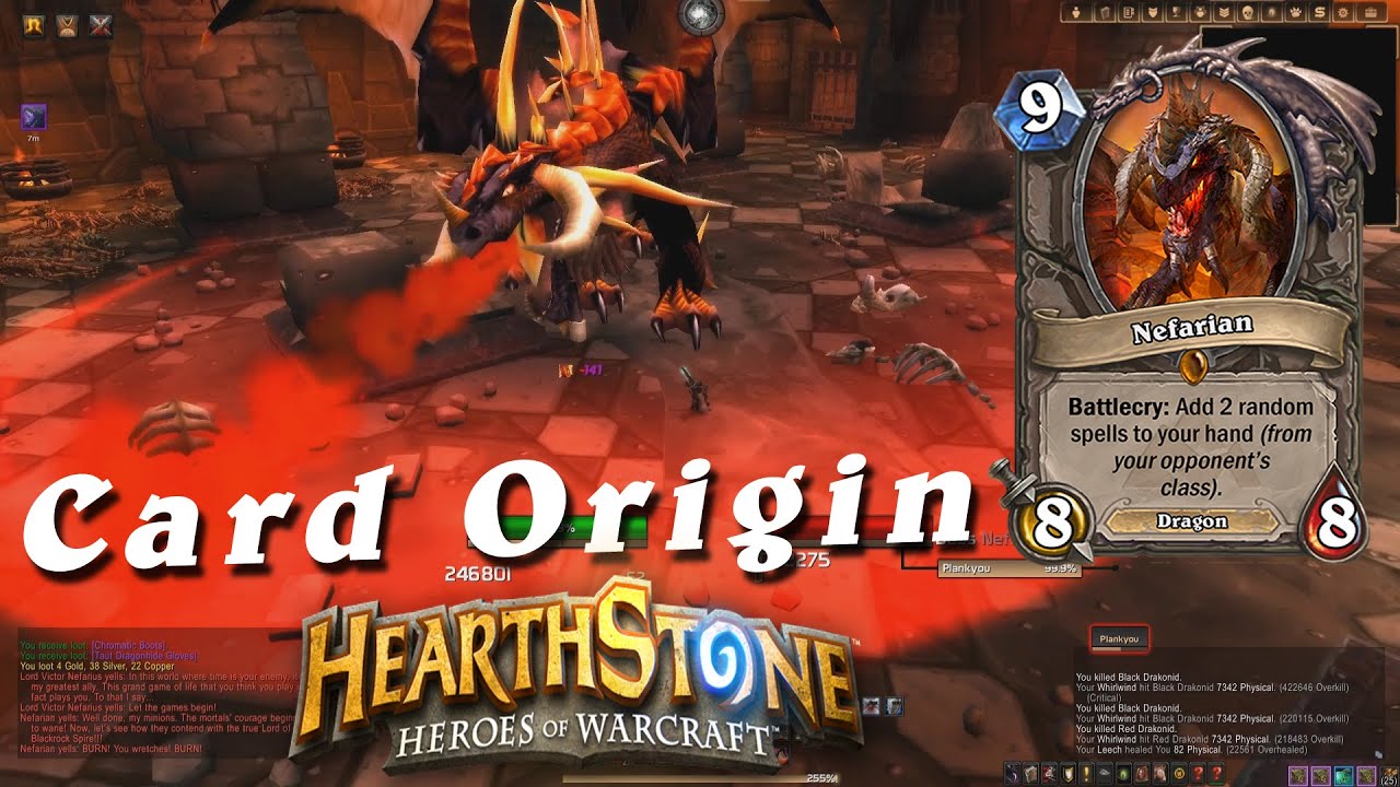 Nefarian Card Origin -Hearthstone - YouTube