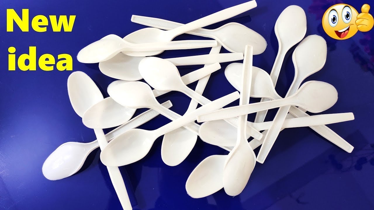 "Ideas of Plastic Spoon craft | Best out of waste craft ideas | Recycle ...