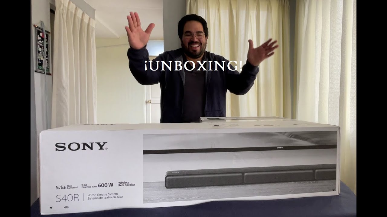 Primer contacto con el Sony HT-S40R, ¡UNBOXING 100% REAL! - YouTube