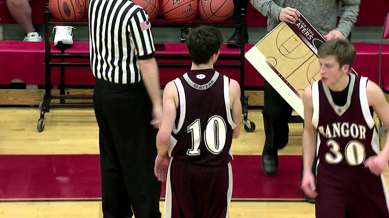 RCN Sports: Bangor/ Plymouth-White Marsh Boys Basketball (03/16) - YouTube