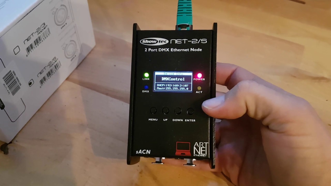 Showtec Net-2/5 Review der Verbindungsprobleme (FW 0.4 / 0.6) - YouTube