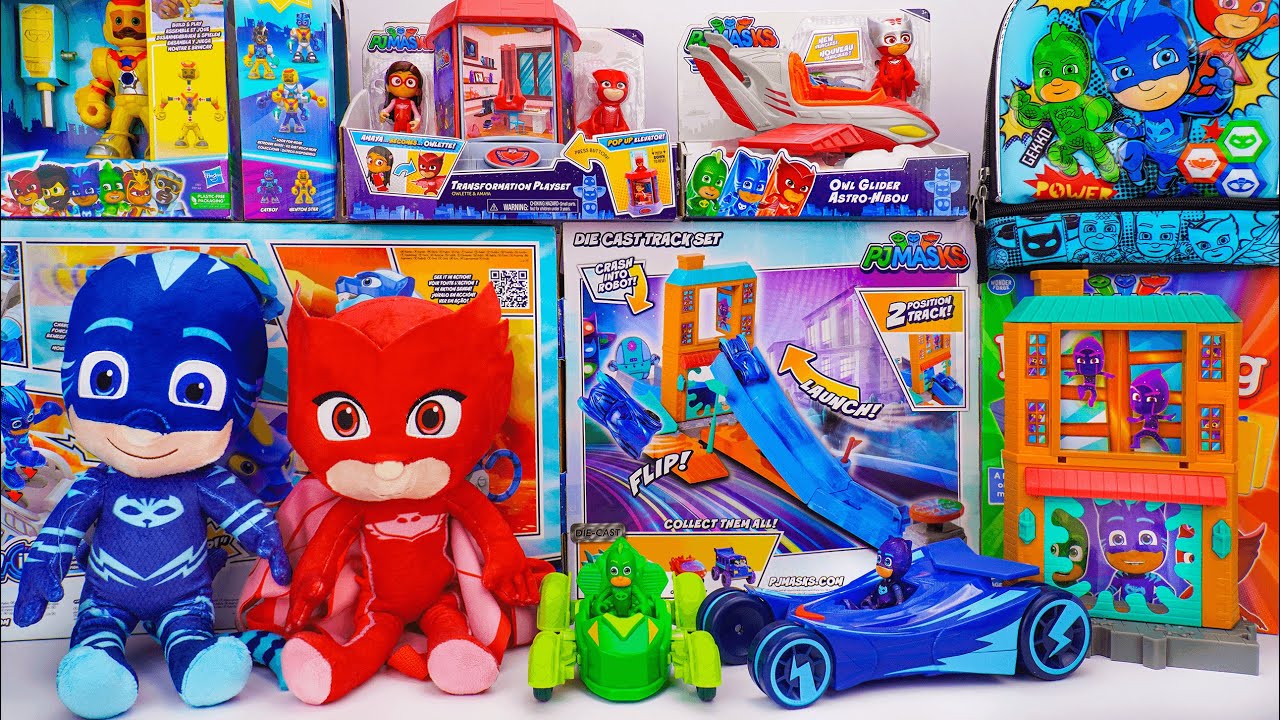 PJ Masks Unboxing Toy Collection Review ASMR - YouTube