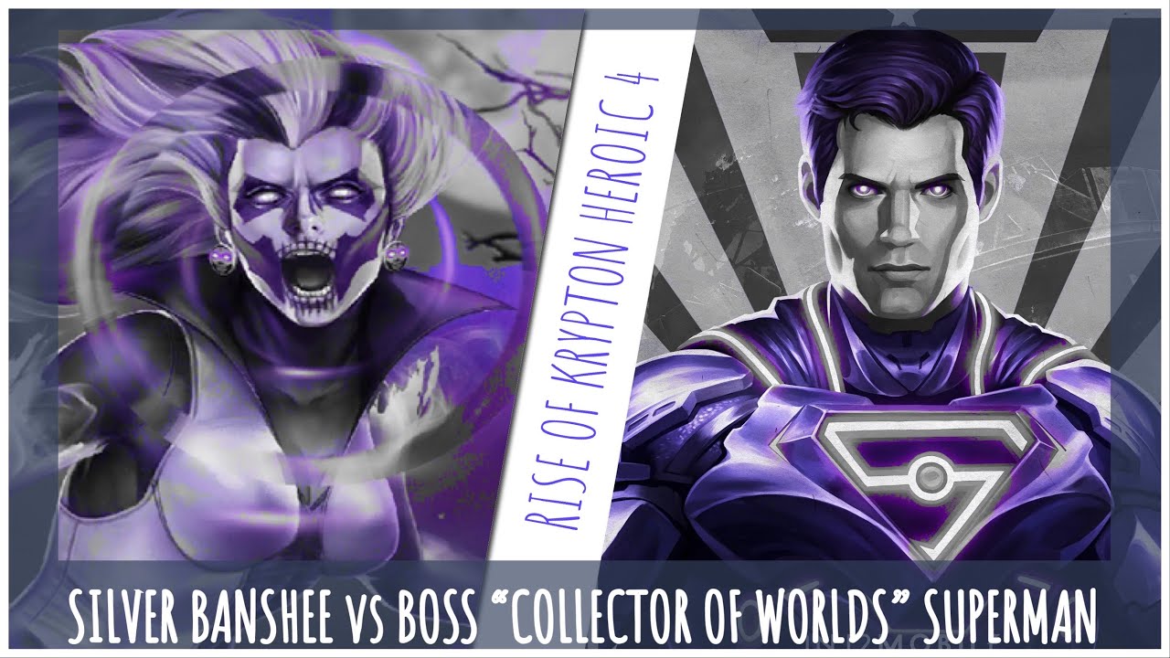 SILVER BANSHEE vs HEROIC 4 BOSS CoW SUPERMAN - RoK Solo Raid ...