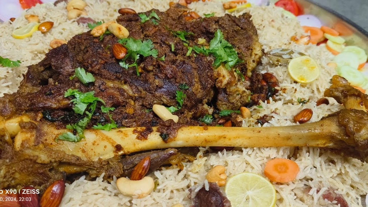 Mutton raan Mandi recipe| mutton Mandi recipe| mutton kahfsa | Mandi ...