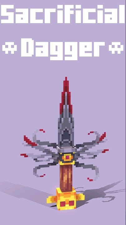 Sacrificial Dagger Modeling Timelapse #dagger #minecraft #modeling # ...