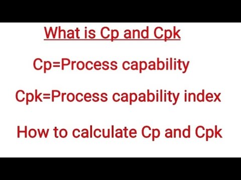 what is cp and cpk difference..? process capability & process capability index - YouTube