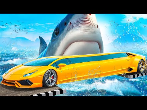 СМОЖЕТ ЛИ ЛАМБА ПРОЕХАТЬ МЕГАЛОДОНА В ГТА 5 ? - ЭКСПЕРИМЕНТ В GTA 5