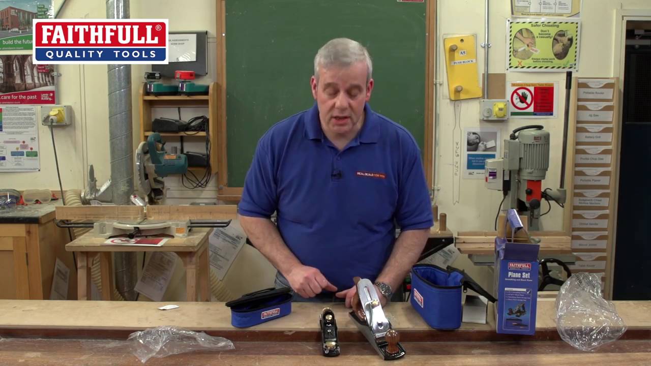Faithfull Block Plane & Smoothing Plane Set No.4 and No.60 1/2 in Carry ...