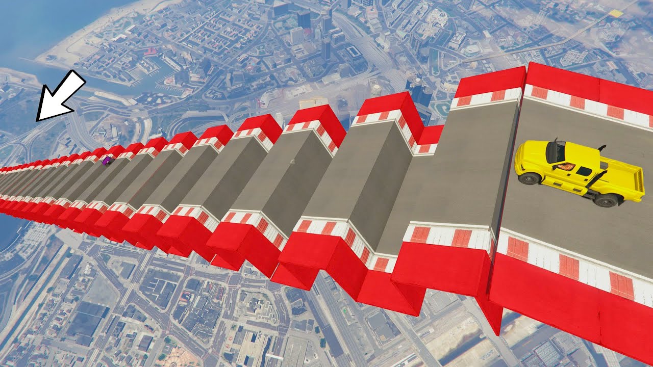 GTA 5 Online The Devils slap Ramp Race! - YouTube