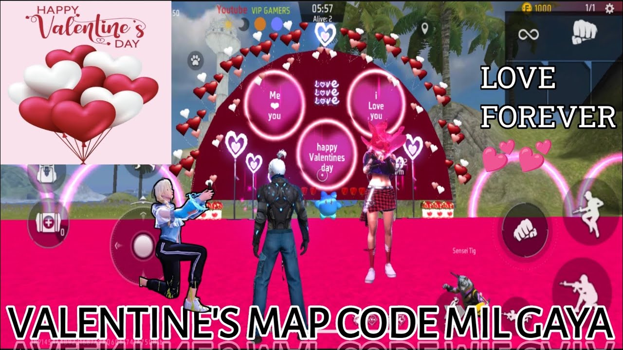 VALENTINE'S MAP CODE MIL GAYA || #longvideo #trending #helpinggamer #pkgffking #viralvideos # ...