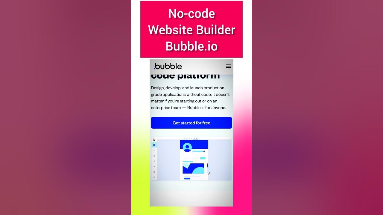 No-code Website Builder | Bubble.io #website #bubbleio #ai - YouTube