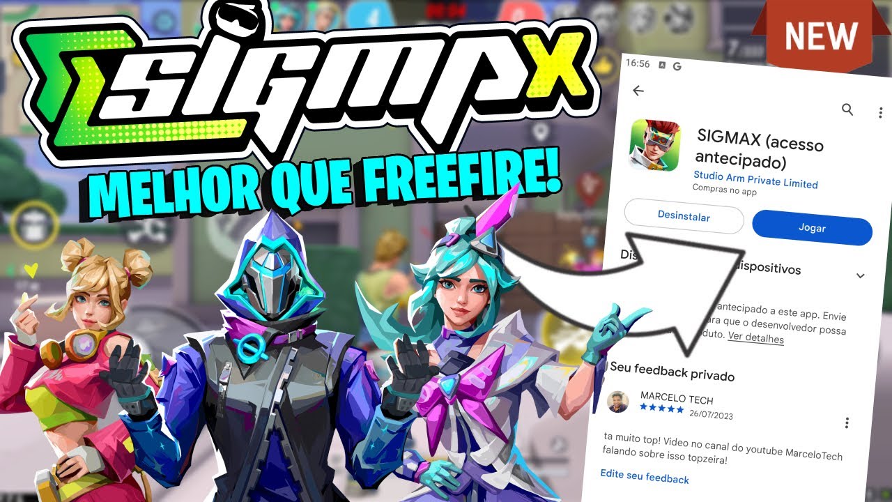 BAIXA LOGO! SIGMA FREE FIRE ESTÁ DE VOLTA AGORA É SIGMAX - YouTube