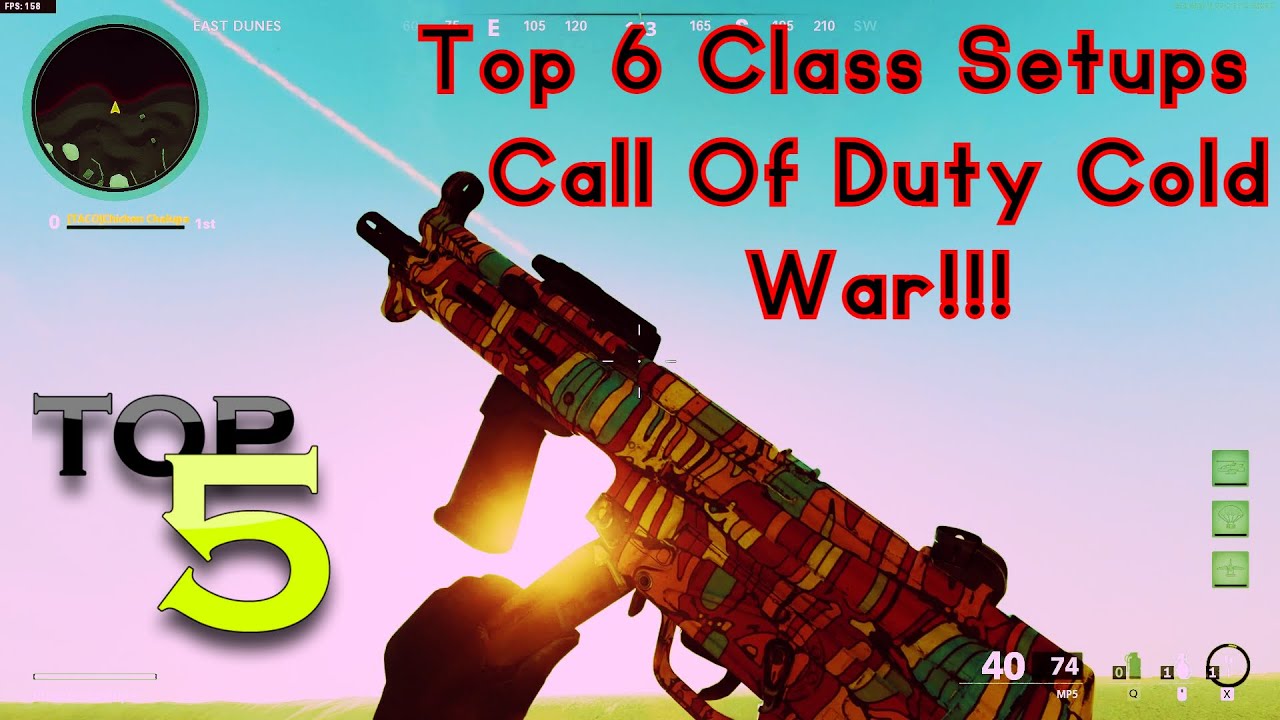 Top 6 Class Setups Call Of Duty Cold War!!! - YouTube