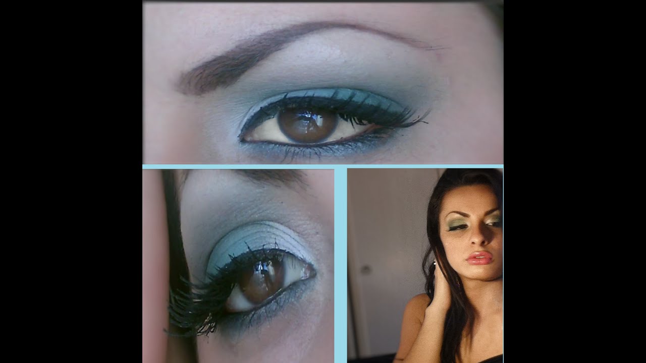 MAC TEAL,TEAL smokey eyes tutorial - YouTube
