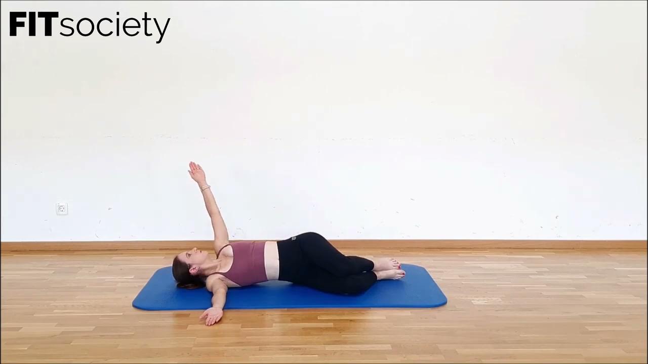 Side Lying Chest Openers Shoulder And Upper Body Mobility Home Workout Youtube