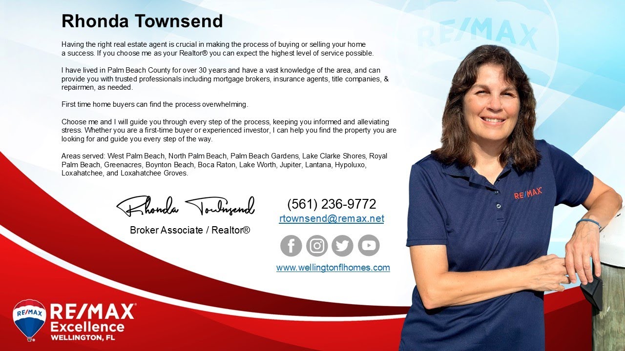 Why List your home with me? - Rhonda Townsend RE/MAX Excellence - YouTube