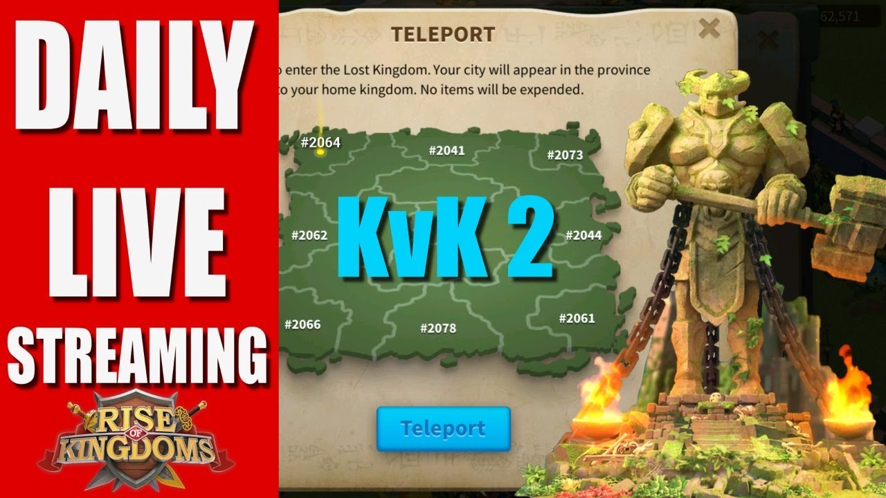 Going into KvK 2 - Rewards and opponents - Daily Live Streaming Rise of ...