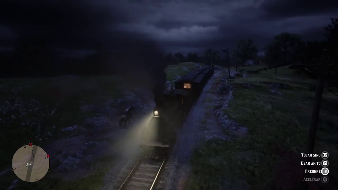Red Dead Redemption II - (Dirigindo o trem) PS4 - YouTube