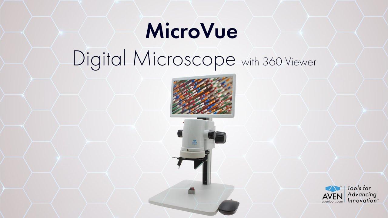 MicroVue Digital Microscope with 3D Viewer - YouTube