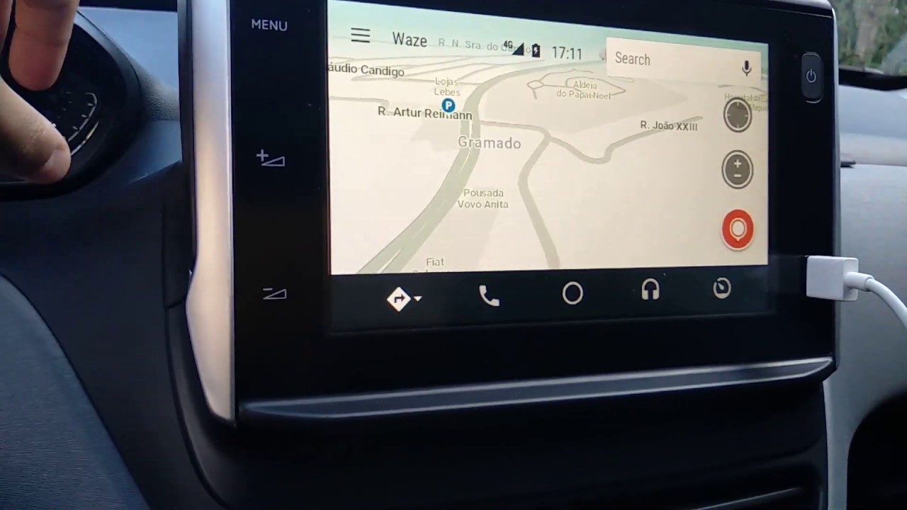 Como utilizar o ANDROID AUTO no Peugeot 2019 - YouTube