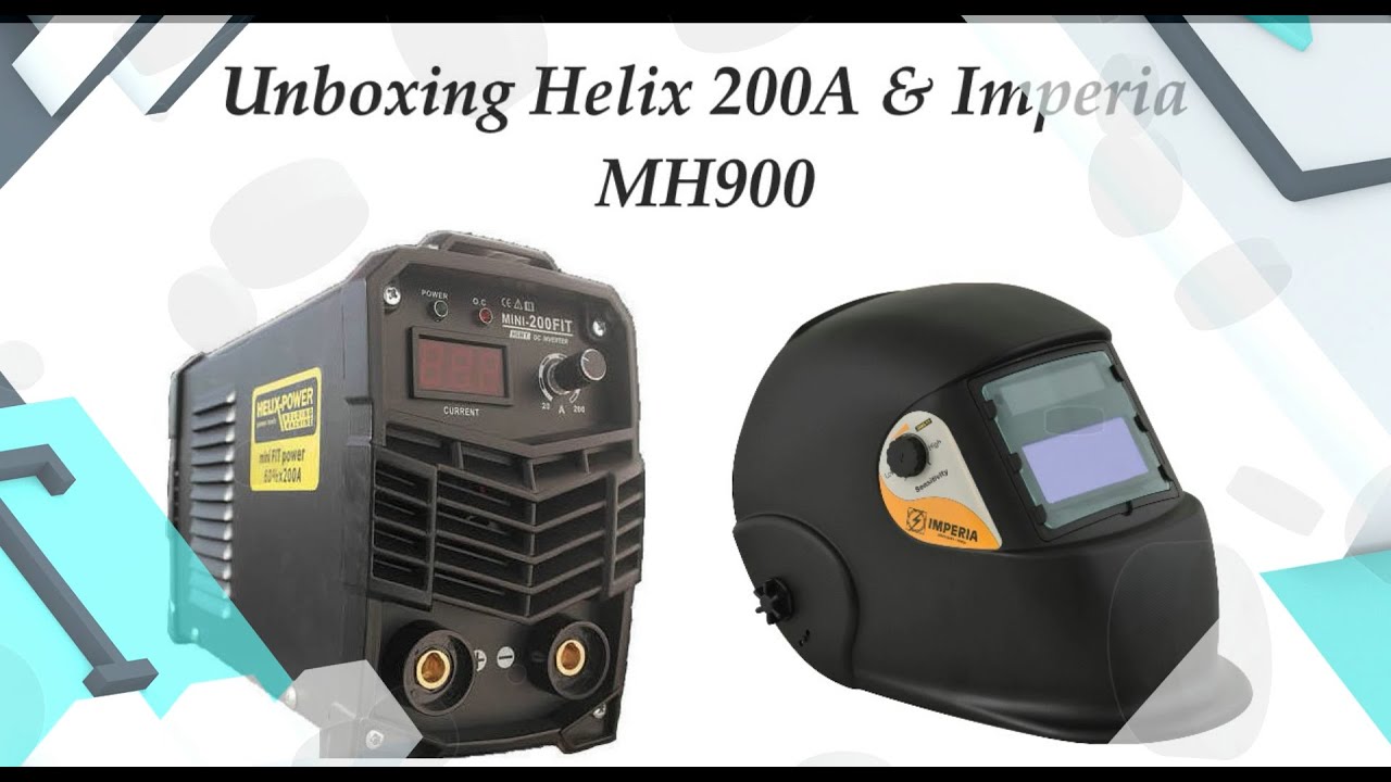 ΗΛΕΚΤΡΟΚΟΛΛΗΣΗ HELIX 200(A) & MASKA IMPERIA MH900 - YouTube