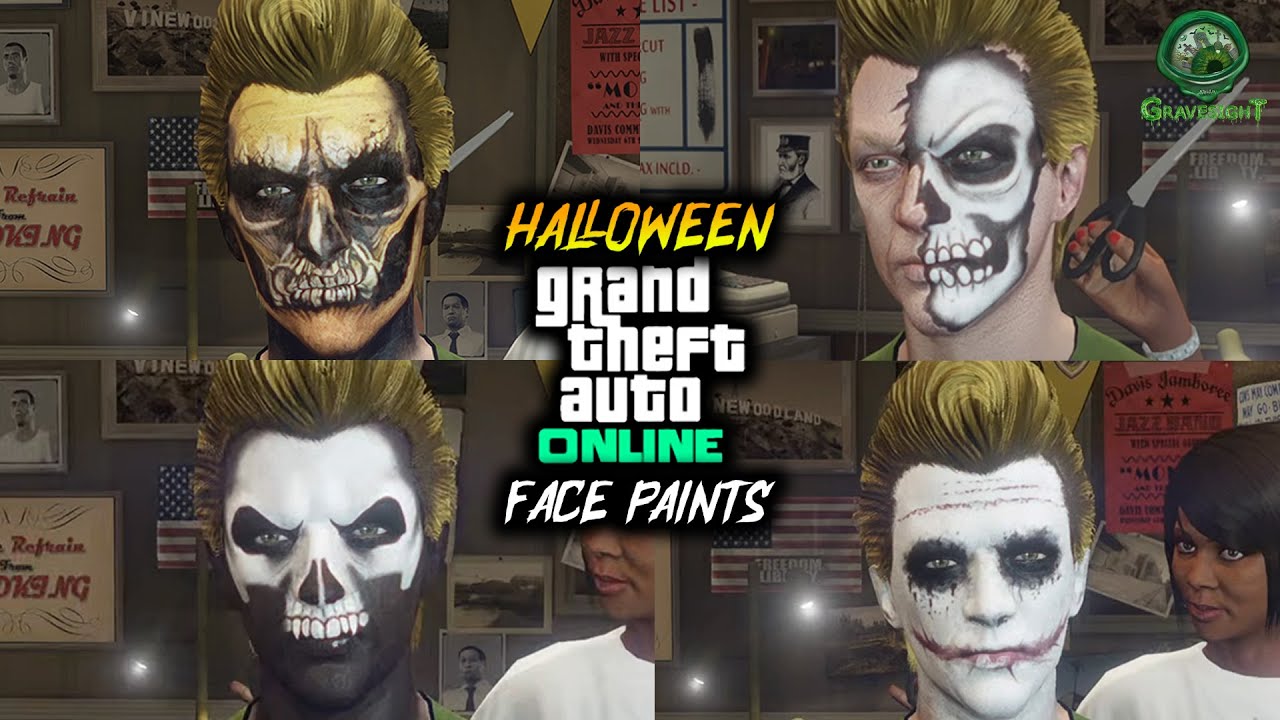 Get Your Halloween Face Paints NOW! | GTA Online - YouTube