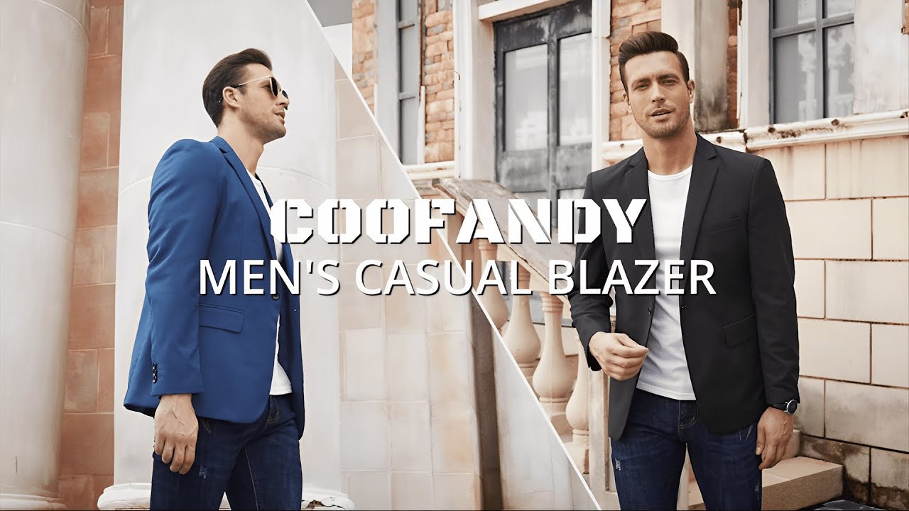 Coofandy Classic Fit 2 Button Blazer | Coofandy Men's Fashion - YouTube