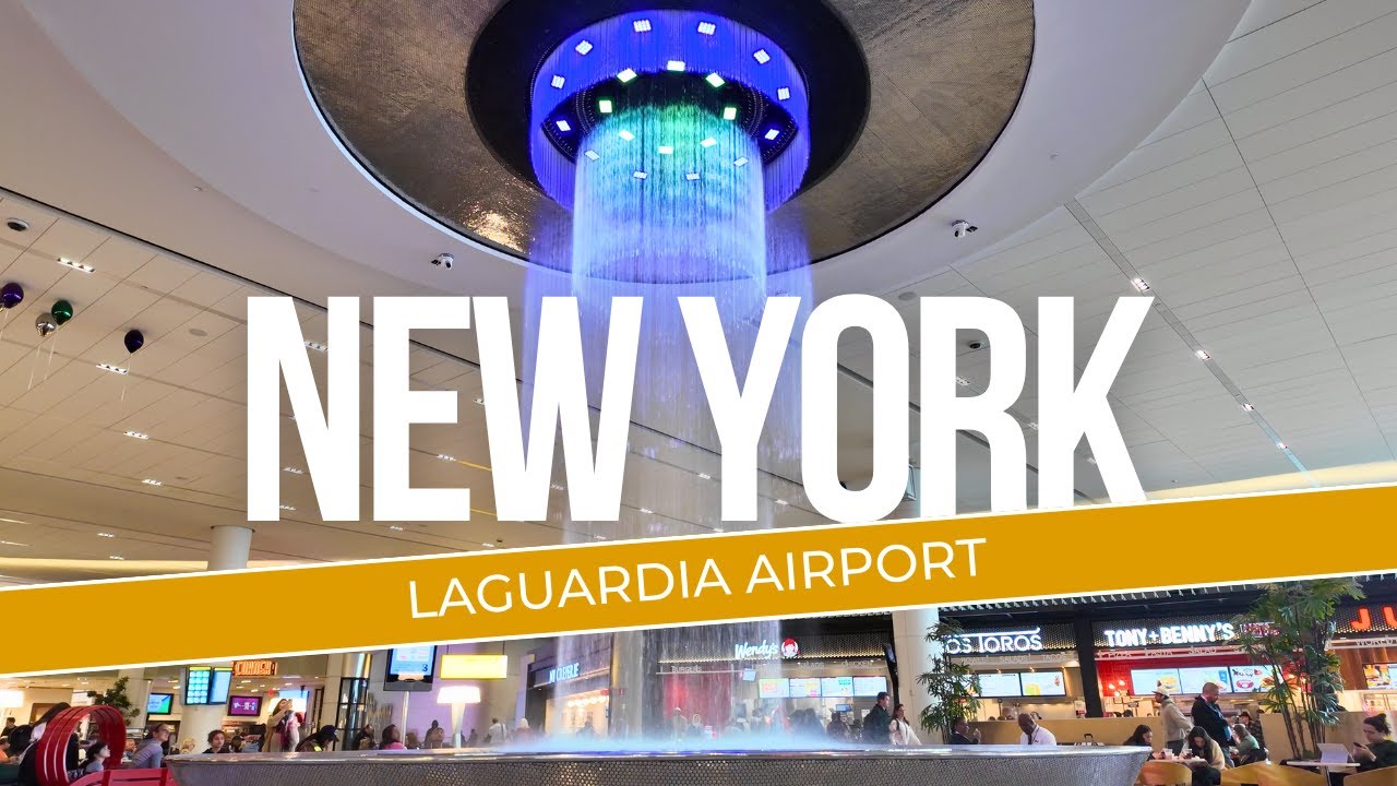 Discover LaGuardia Airport's Water Fountain Show Terminal B! 🌟💦 | New ...