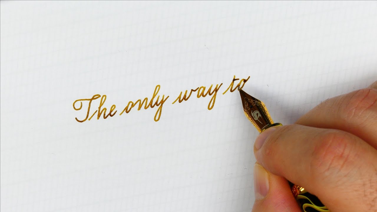 Steve Job's most famous quote – English Cursive script - Handwriting ...