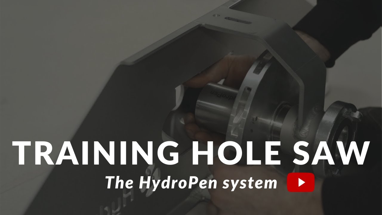 Training Hole Saw Mounting - Training with the HydroPen - YouTube
