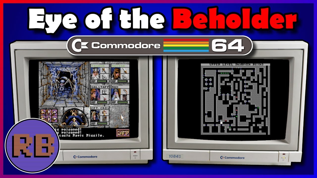 Eye of the Beholder on Commodore 64. Really. - YouTube