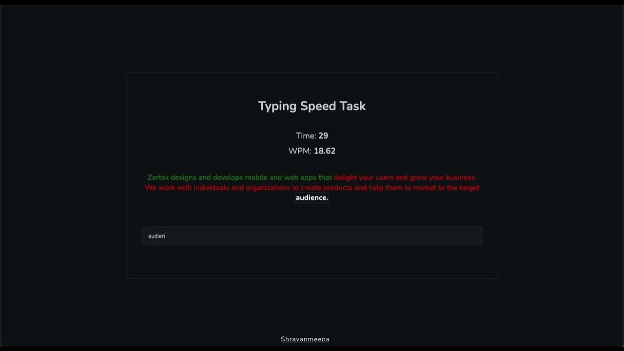 A Typing Speed Game Project Built With React 😎⌨️😎 - YouTube