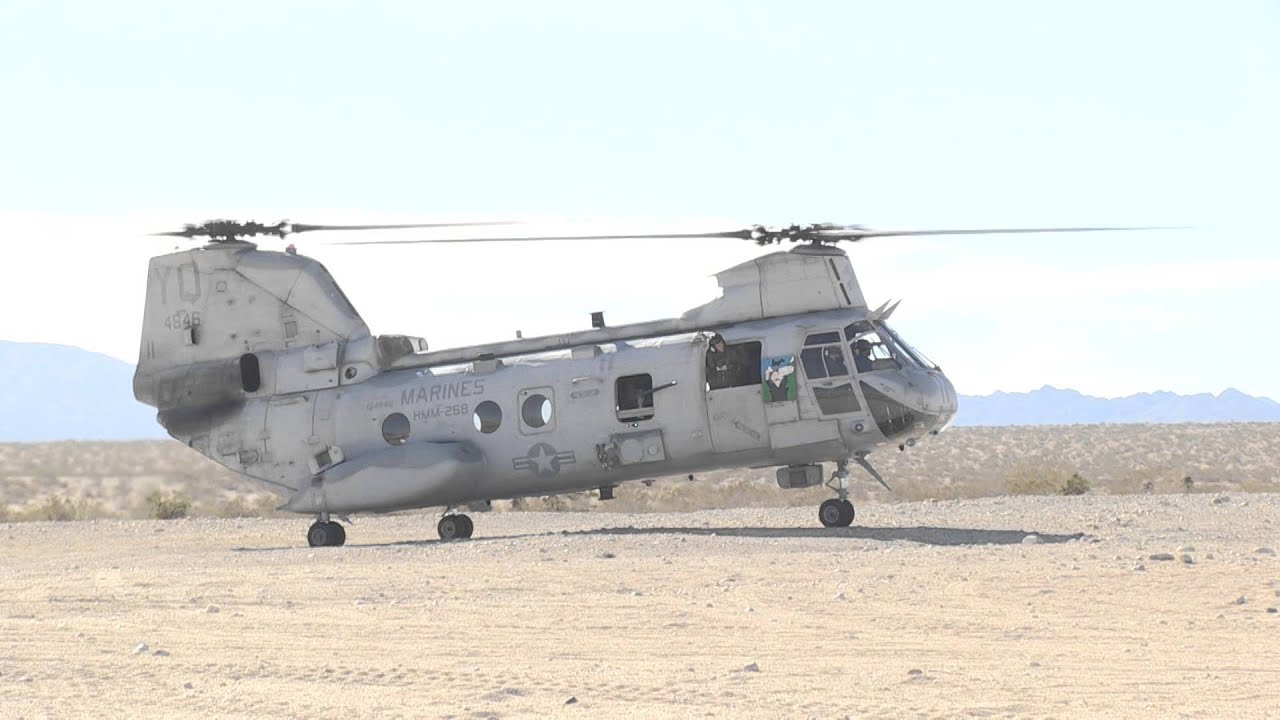 CH-46 Sea Knight Helicopters (HD) - YouTube