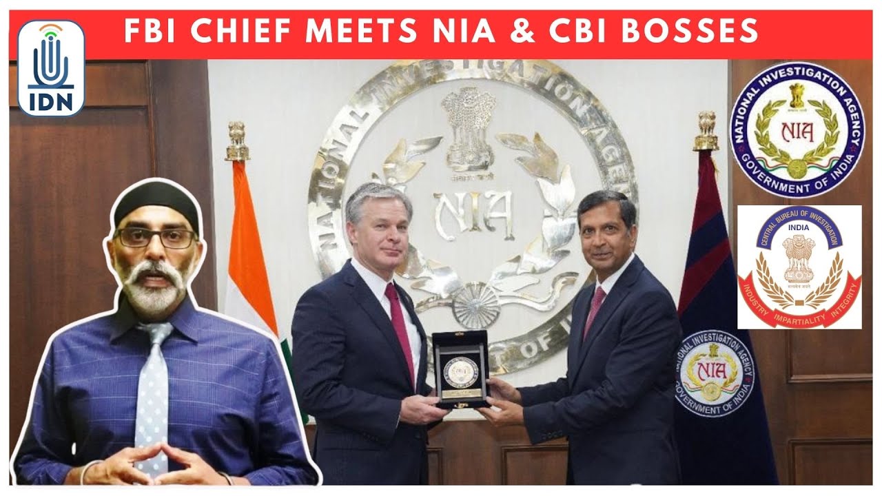 FBI Chief Meets NIA & CBI Bosses - YouTube