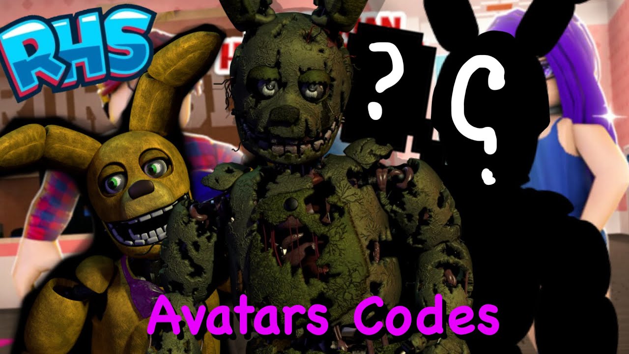 FNaF Springtrap Pack (Read Pinned Comment) (RHS aka Robloxian ...