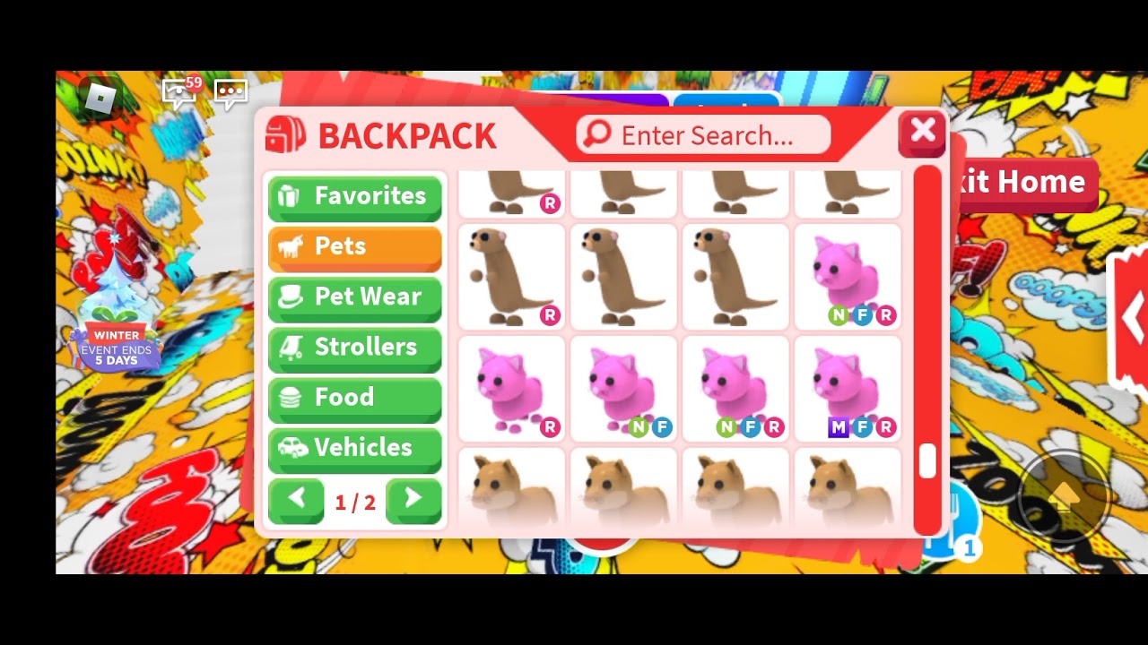 My Rich Adopt Me Inventory Tour In Adopt Me!! Roblox - YouTube