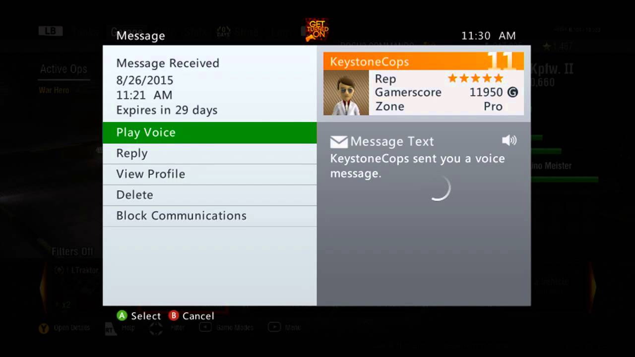 XBOX 360 GUY VOICE MESSAGE - YouTube