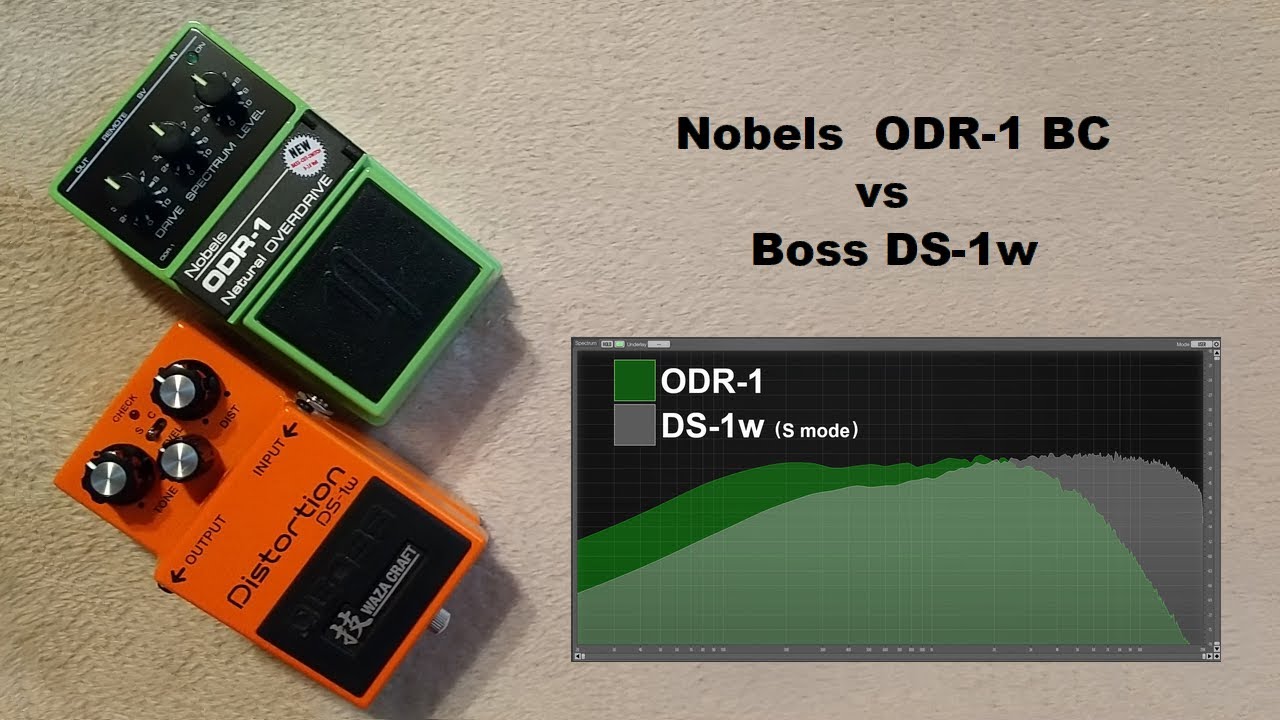 Nobels ODR-1 vs Boss DS-1w (S mode) Tone Control Comparison - YouTube