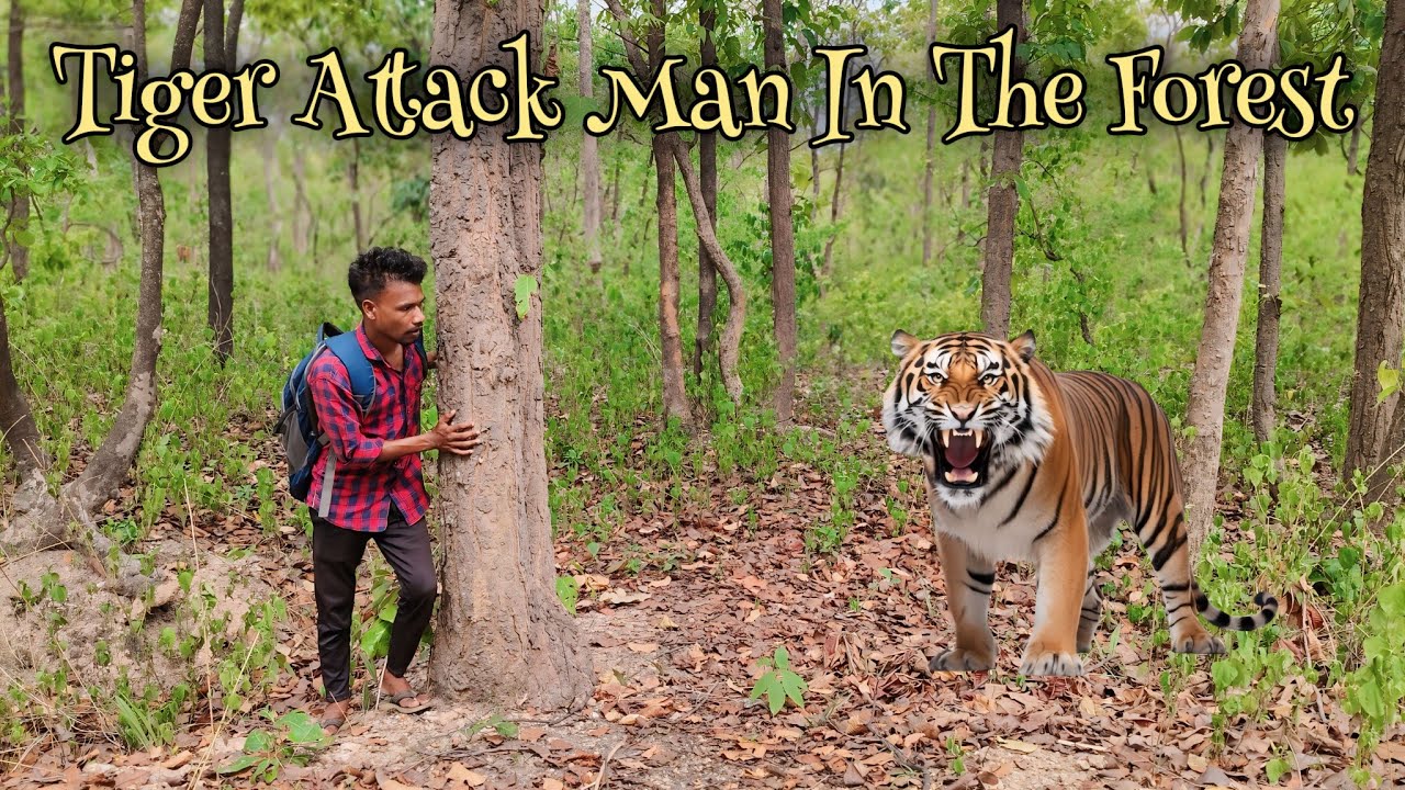 Tiger Attack Man In The Forest || Shorts story video2024 || New Santali story video 2024 - YouTube